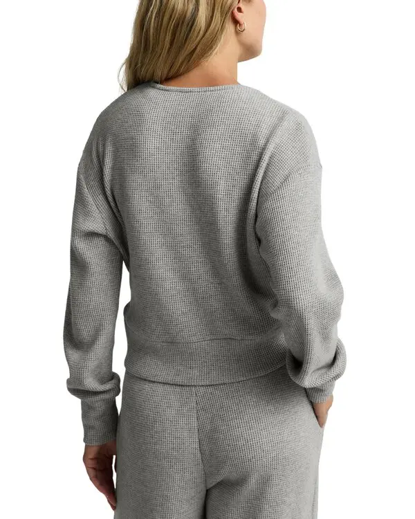 Beyond Yoga Rest Day Waffle Wrap Sweater