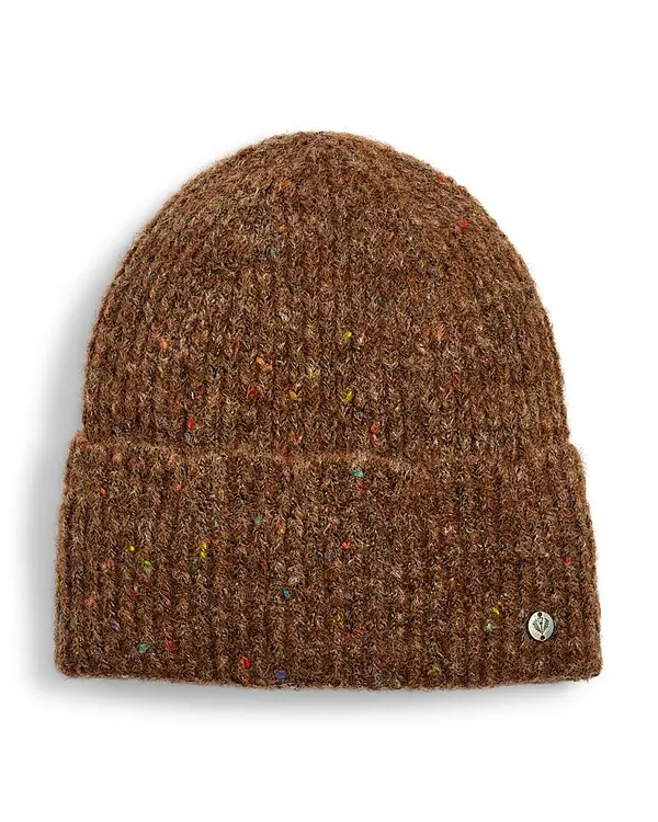 V. Fraas Donegal Ribbed Cuff Beanie Exclusive - Brownie