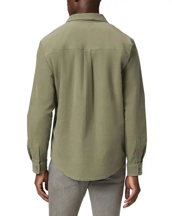 Paige Carmody Cotton Blend Micro Cord Pocket Shirt