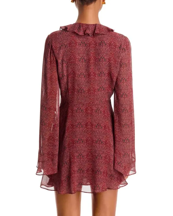 Paige Elspeth Silk Mini Dress