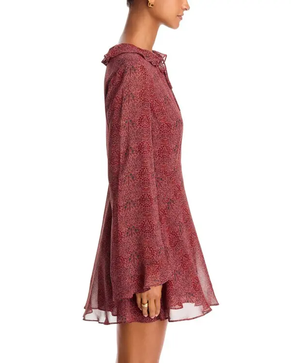 Paige Elspeth Silk Mini Dress