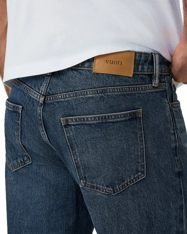 Vuori Vintage Cotton Blend Classic Fit Jeans - Medium Wash Denim