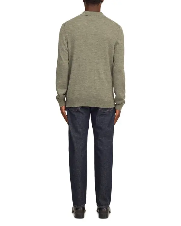 Nn07 Serge Regular Textured Polo Sweater - Capers