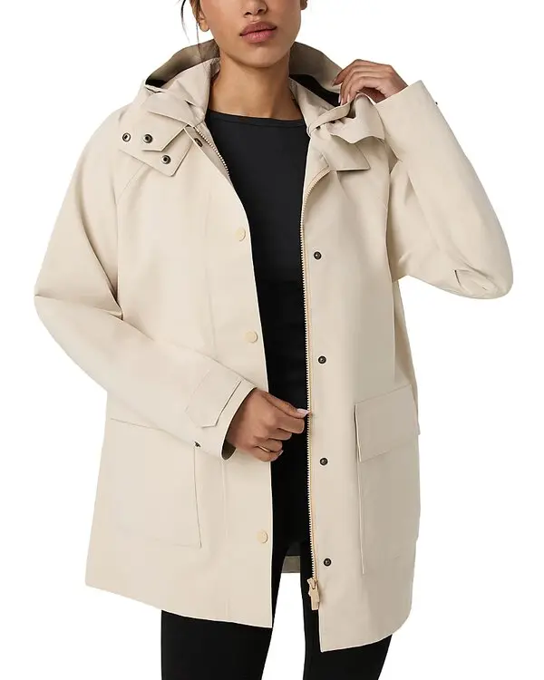 Vuori City Rain Hooded Trench Coat