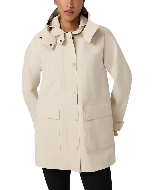 Vuori City Rain Hooded Trench Coat