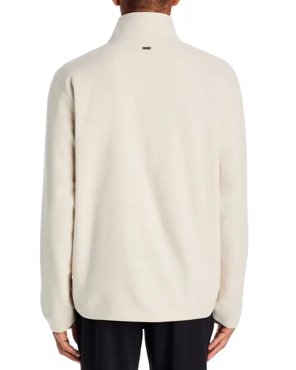 Vuori Aspen Stand Collar Quarter Zip Sweater - Bone