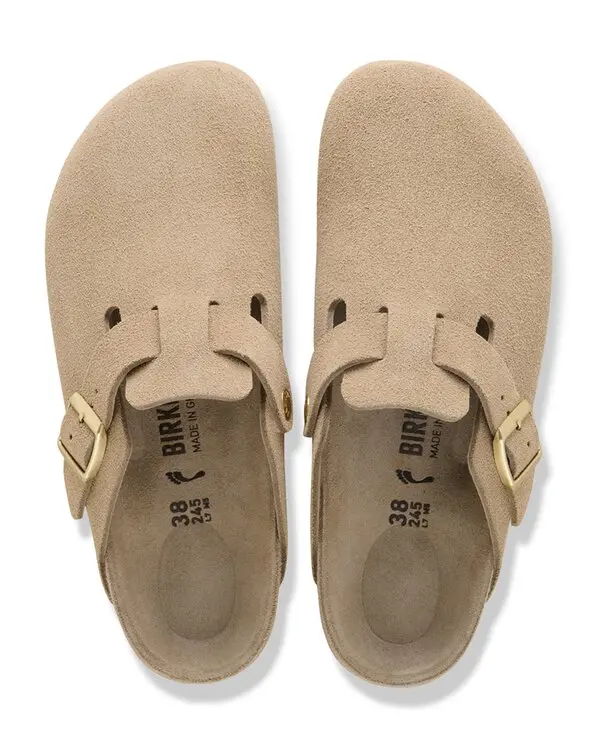 BIRKENSTOCK Boston Exquisite Clog Flats - Taupe