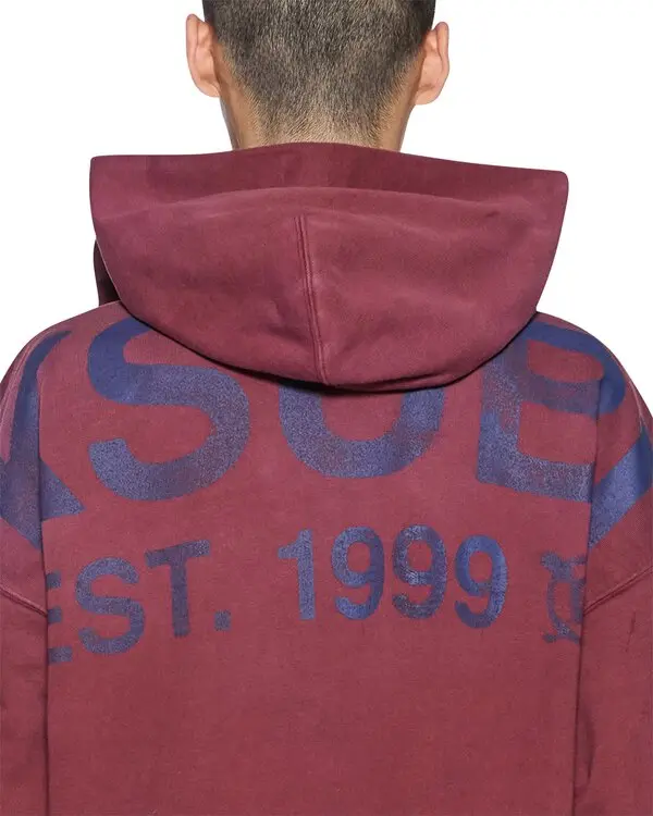 Ksubi State Ekcess Cotton Zip Logo Hoodie