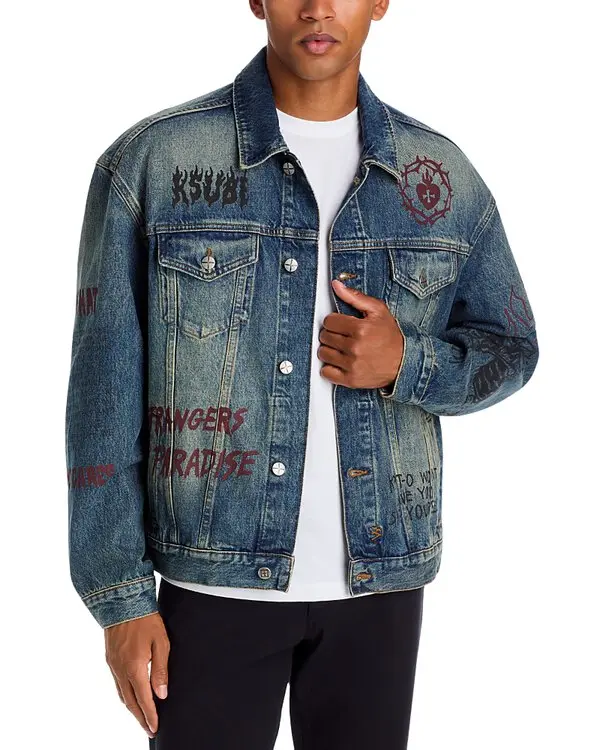 Ksubi Oh G Jacket In Billy Blue Skool
