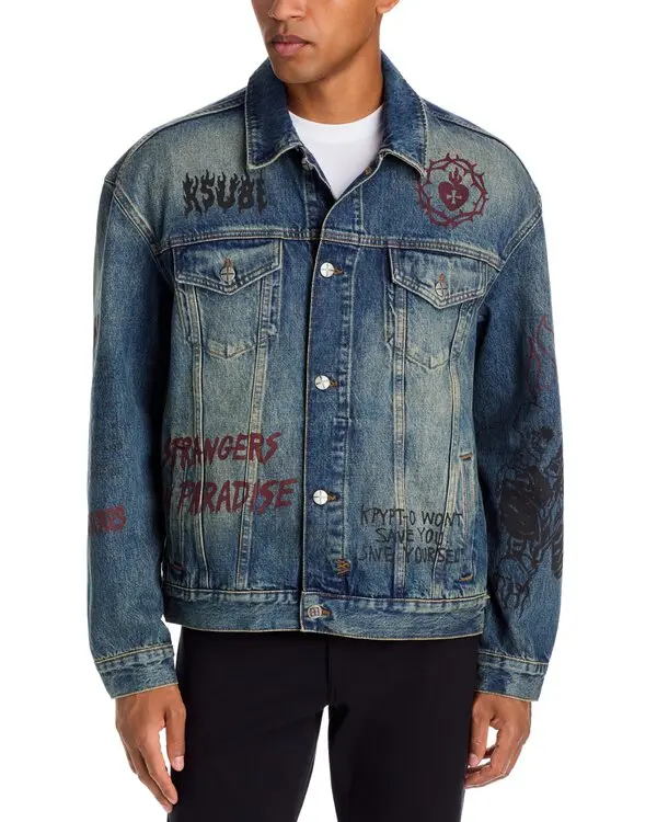Ksubi Oh G Jacket In Billy Blue Skool