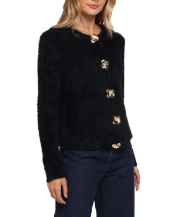 PETAL AND PUP Donna Flower Button Cardigan