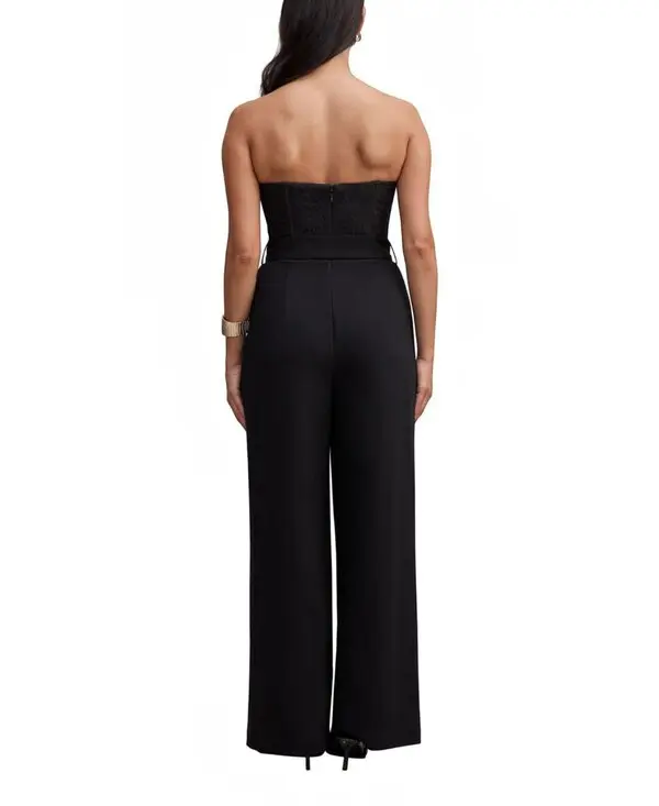 EVER NEW Ivy Strapless Lace Jumpsuit