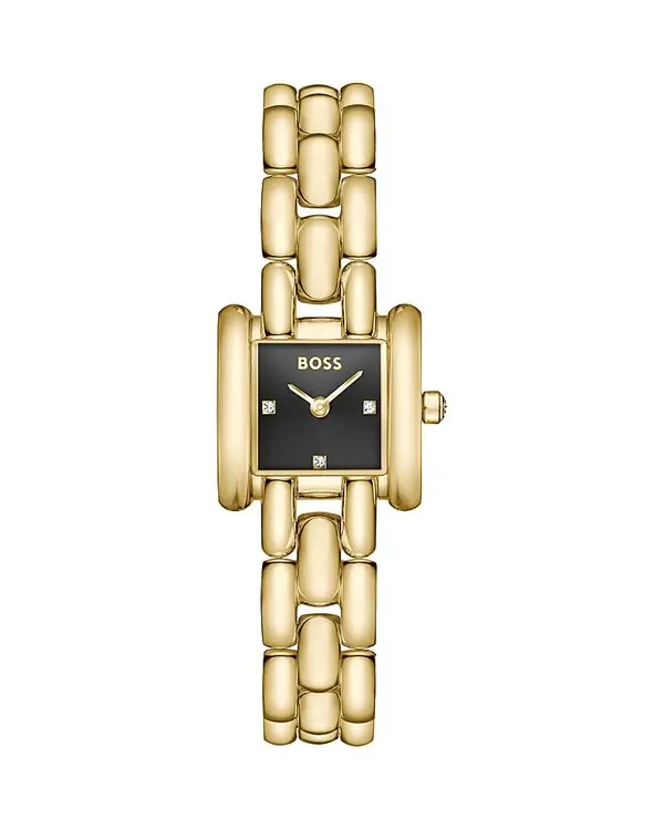 Hugo Boss Violet Watch, 21mm X 21mm - Black/gold