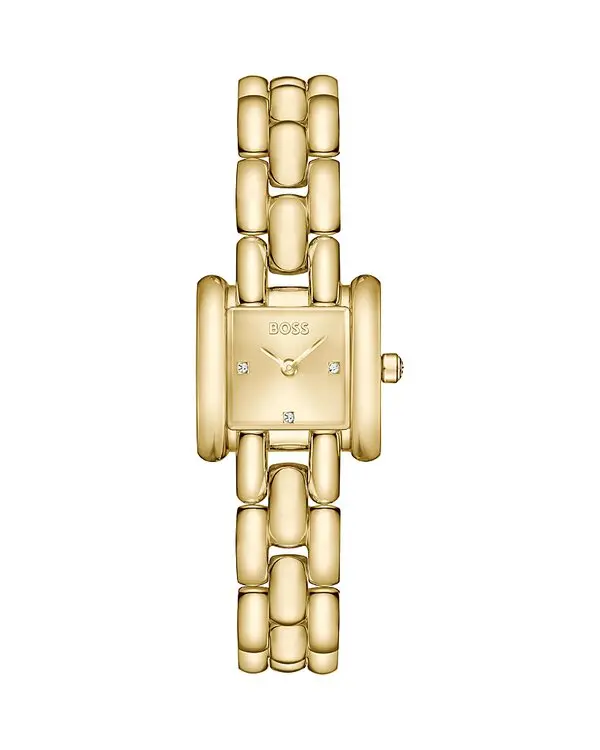 Hugo Boss Violet Watch, 21mm X 21mm - Gold