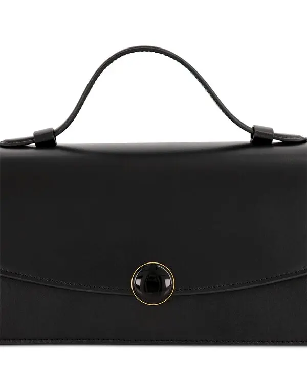 Vince Flora East/west Leather Top Handle Bag - Black