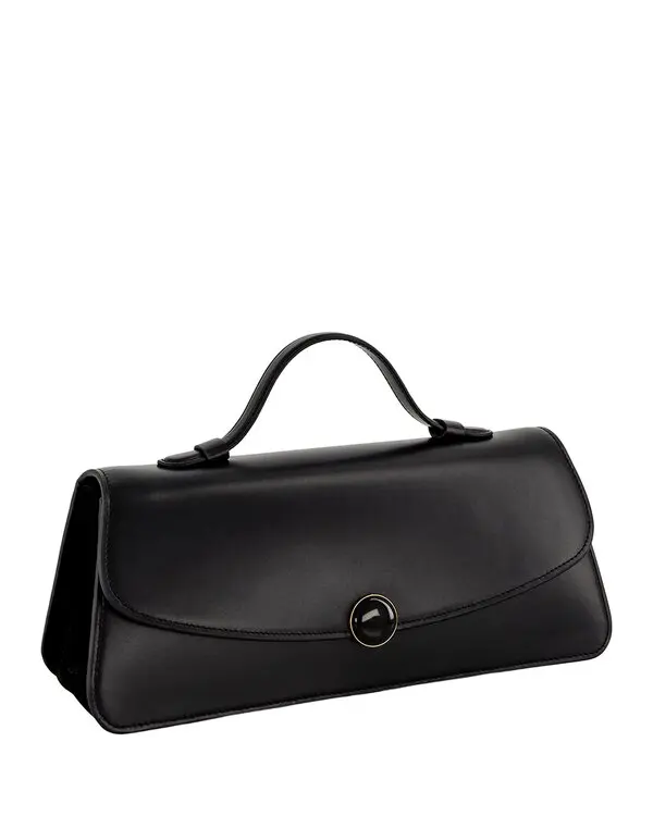 Vince Flora East/west Leather Top Handle Bag - Black