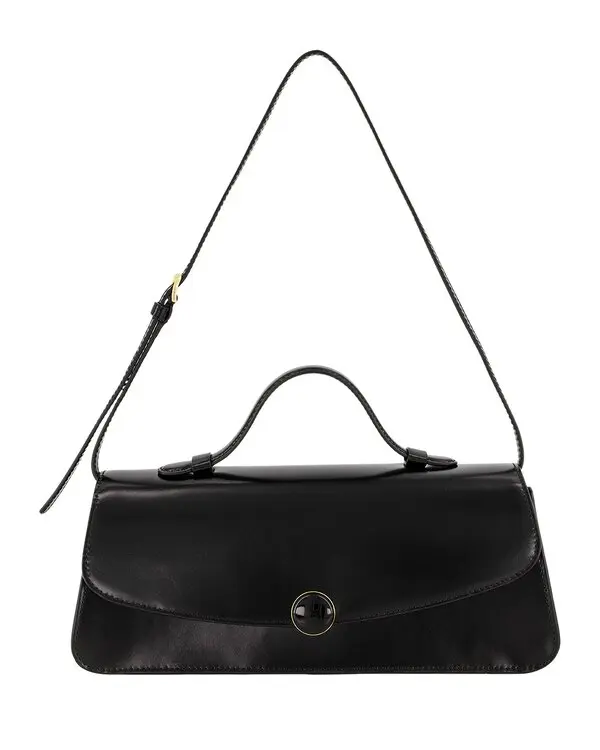 Vince Flora East/west Leather Top Handle Bag - Black