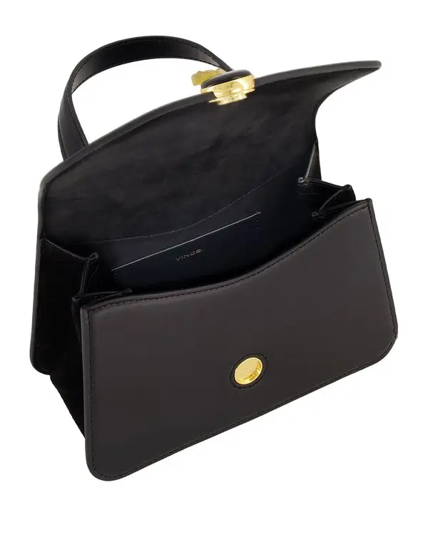 Vince Flora Mini Leather Top Handle Bag