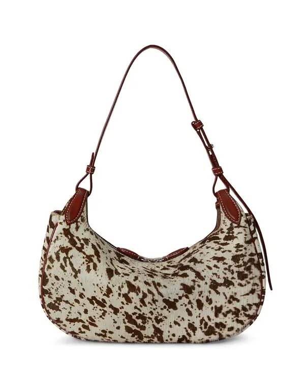 Polo Ralph Lauren Polo Play Calf Hair Shoulder Bag - Spotted Brown