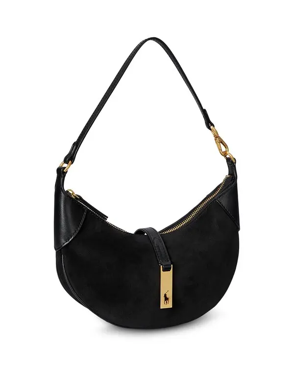 Polo Ralph Lauren Polo Id Mini Suede Shoulder Bag