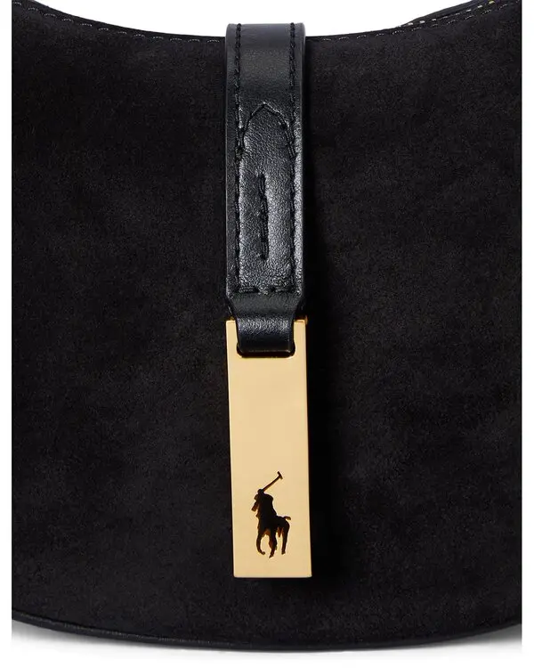 Polo Ralph Lauren Polo Id Mini Suede Shoulder Bag