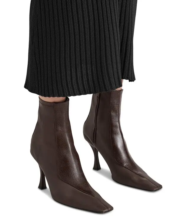 Proenza Schouler Trap Stretch Leather Ankle Boots