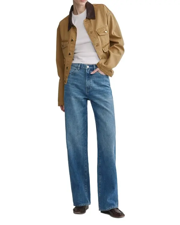 DL1961 Highluxe Cotton Blend Denim Jacket