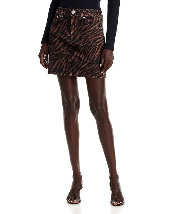 Rag & Bone Miramar Printed Mini Skirt - Zebra