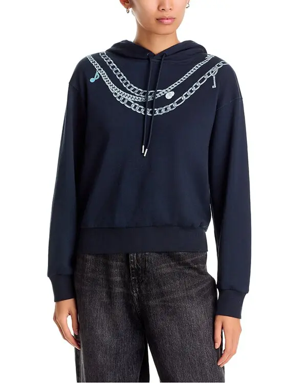 Rag & Bone Miramar Terry Cotton Charms Hoodie - Sal