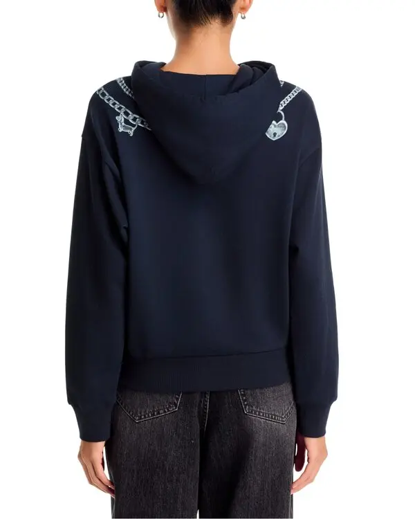 Rag & Bone Miramar Terry Cotton Charms Hoodie