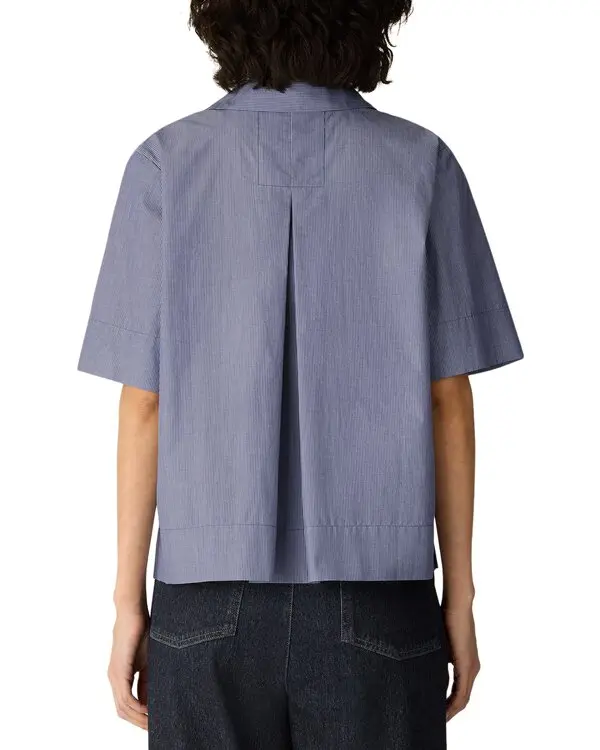 Eileen Fisher Classic Collar Short Sleeve Top