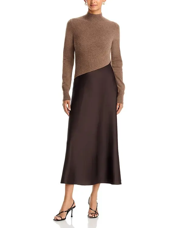 Tanya Taylor Vera Turtleneck Midi Dress
