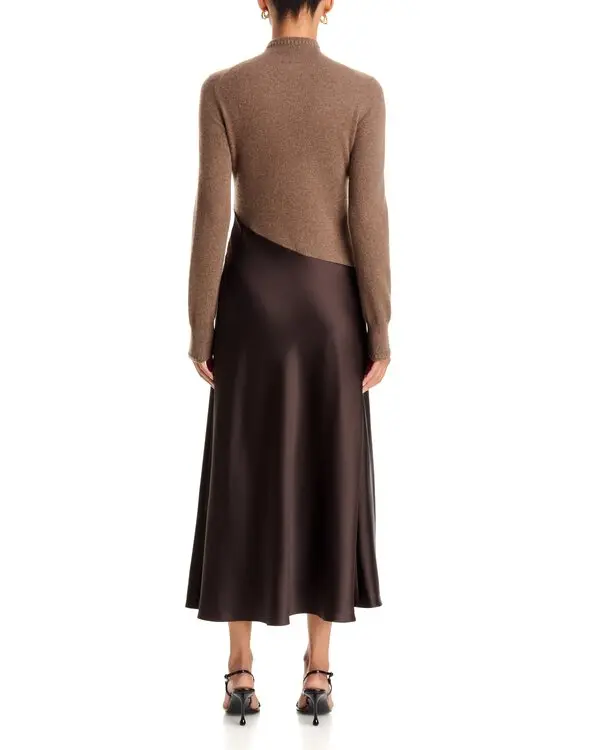 Tanya Taylor Vera Turtleneck Midi Dress