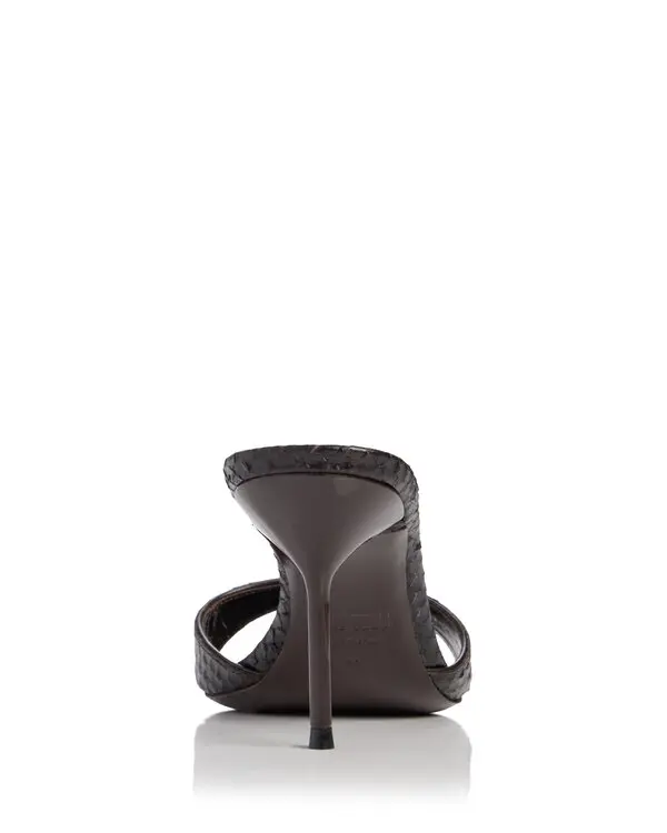 Paris Texas Lidia Croc Embossed Leather Sandals
