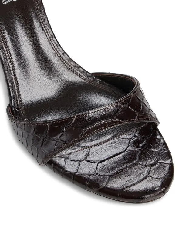 Paris Texas Lidia Croc Embossed Leather Sandals
