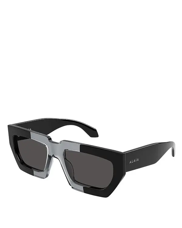 Alaïa Square Sunglasses, 56mm - Black