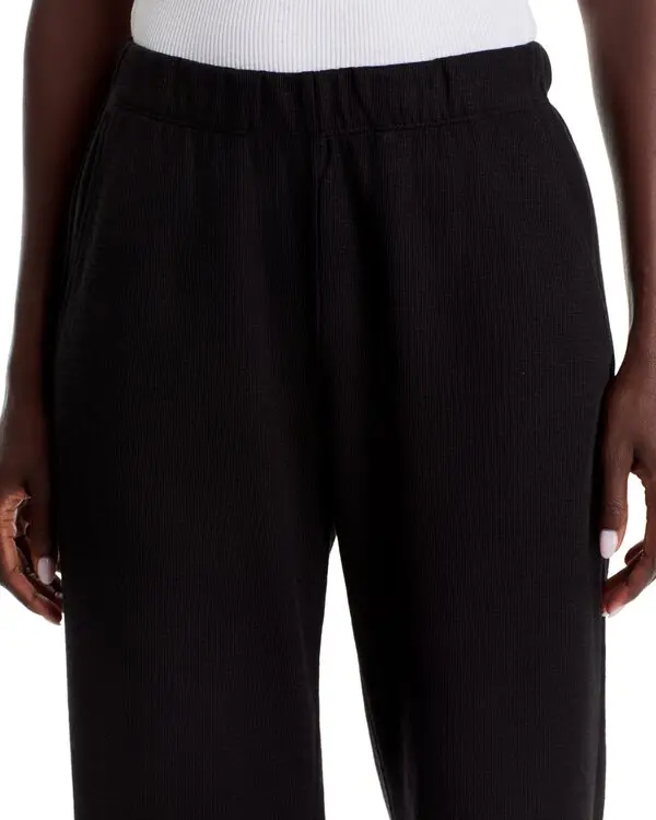 Eileen Fisher Cotton Knit Straight Ankle Pants