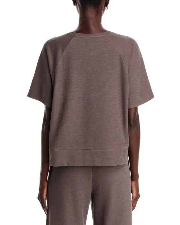 Eileen Fisher Cotton Crewneck Short Sleeve Tee - Rye