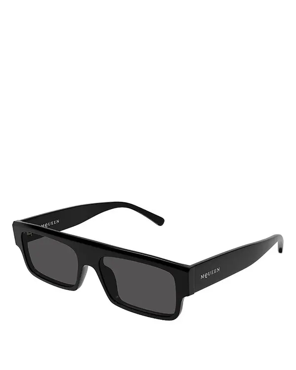 Alexander McQueen Square Sunglasses, 55mm - Black