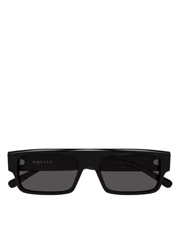 Alexander McQueen Square Sunglasses, 55mm - Black