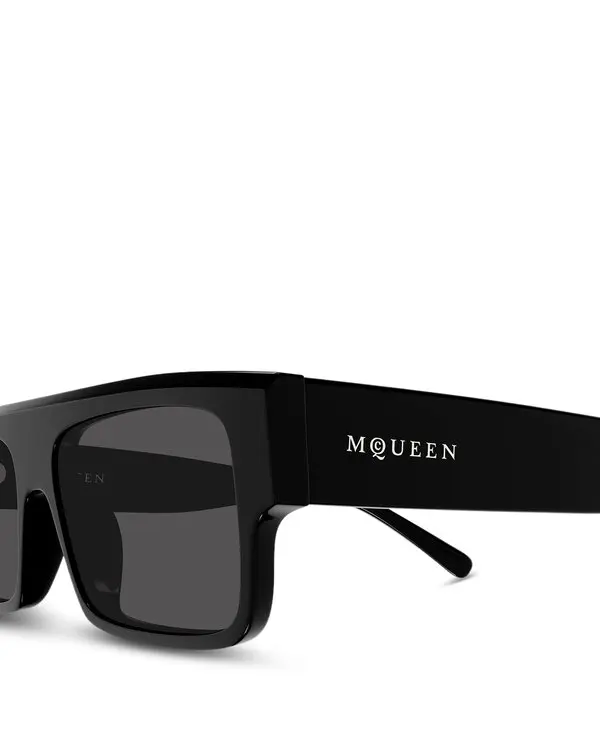Alexander McQueen Square Sunglasses, 55mm - Black