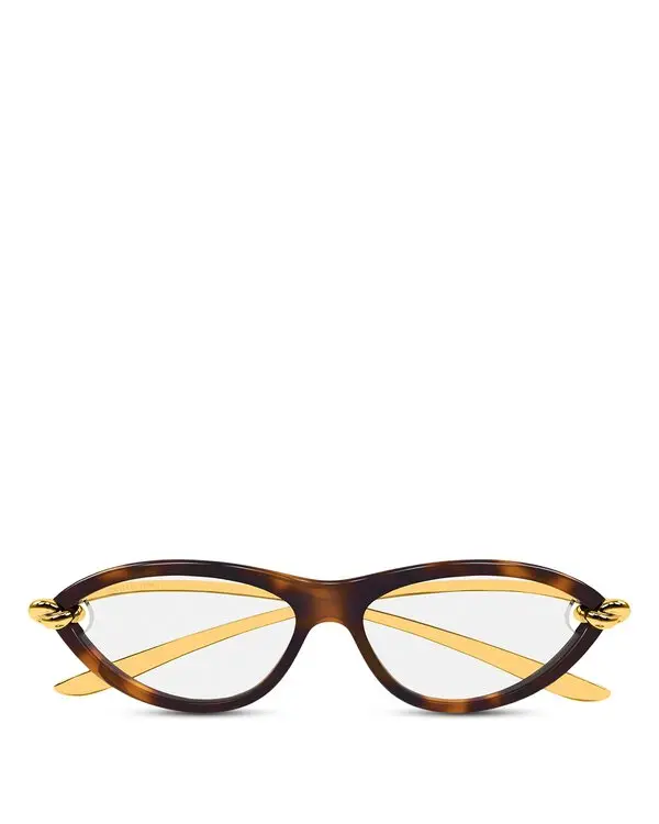 Bottega Veneta Knot Cat Eye Sunglasses, 56mm - Avana
