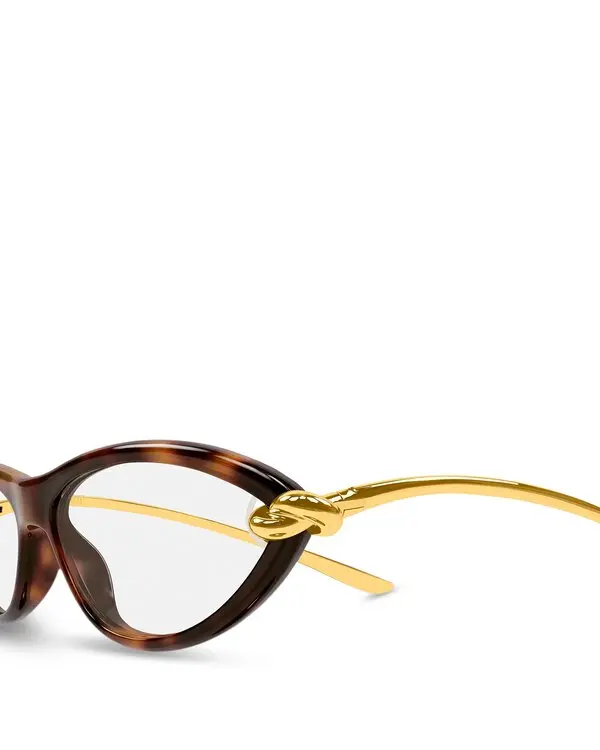 Bottega Veneta Knot Cat Eye Sunglasses, 56mm - Avana