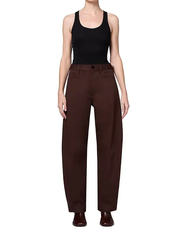 AGOLDE Luna Tapered Curved Trousers - Deep Roast