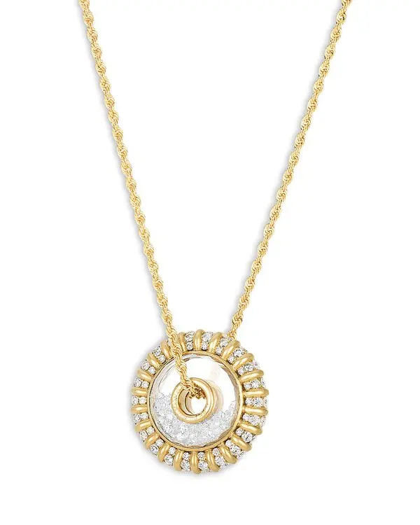 Moritz Glik 18k Yellow Diamond Kaleidoscope Shaker Vortice Pendant Necklace, 3.30 Tcw - Gold