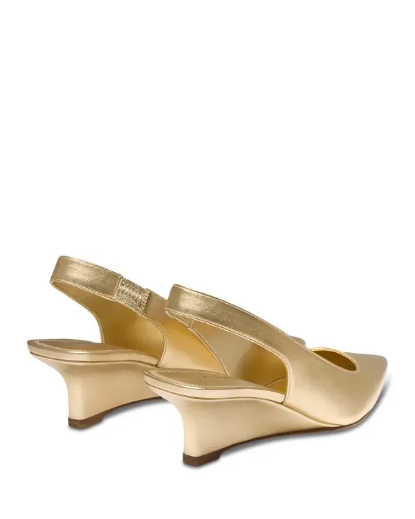 STUART WEITZMAN Vinnie Leather Slingback Pumps