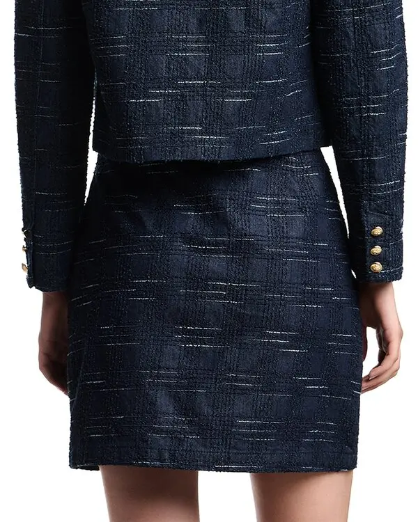 Emporio Armani Check Jacquard Mini Skirt