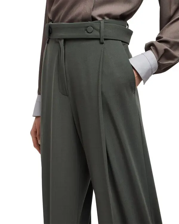 Emporio Armani Barathea Belted Trousers