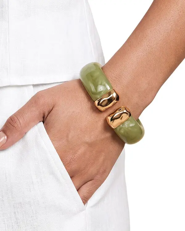 Ettika Carved Relic Cuff Bracelet