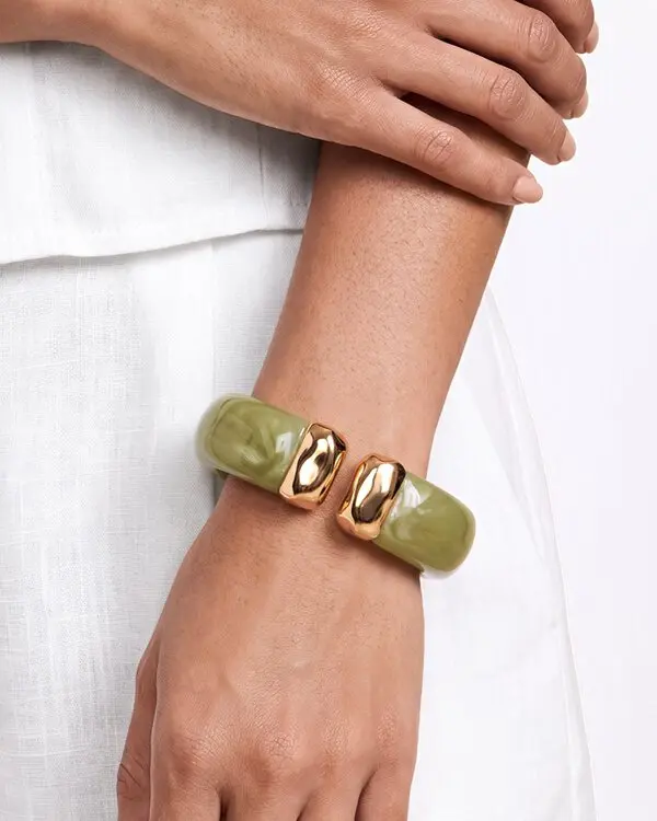 Ettika Carved Relic Cuff Bracelet